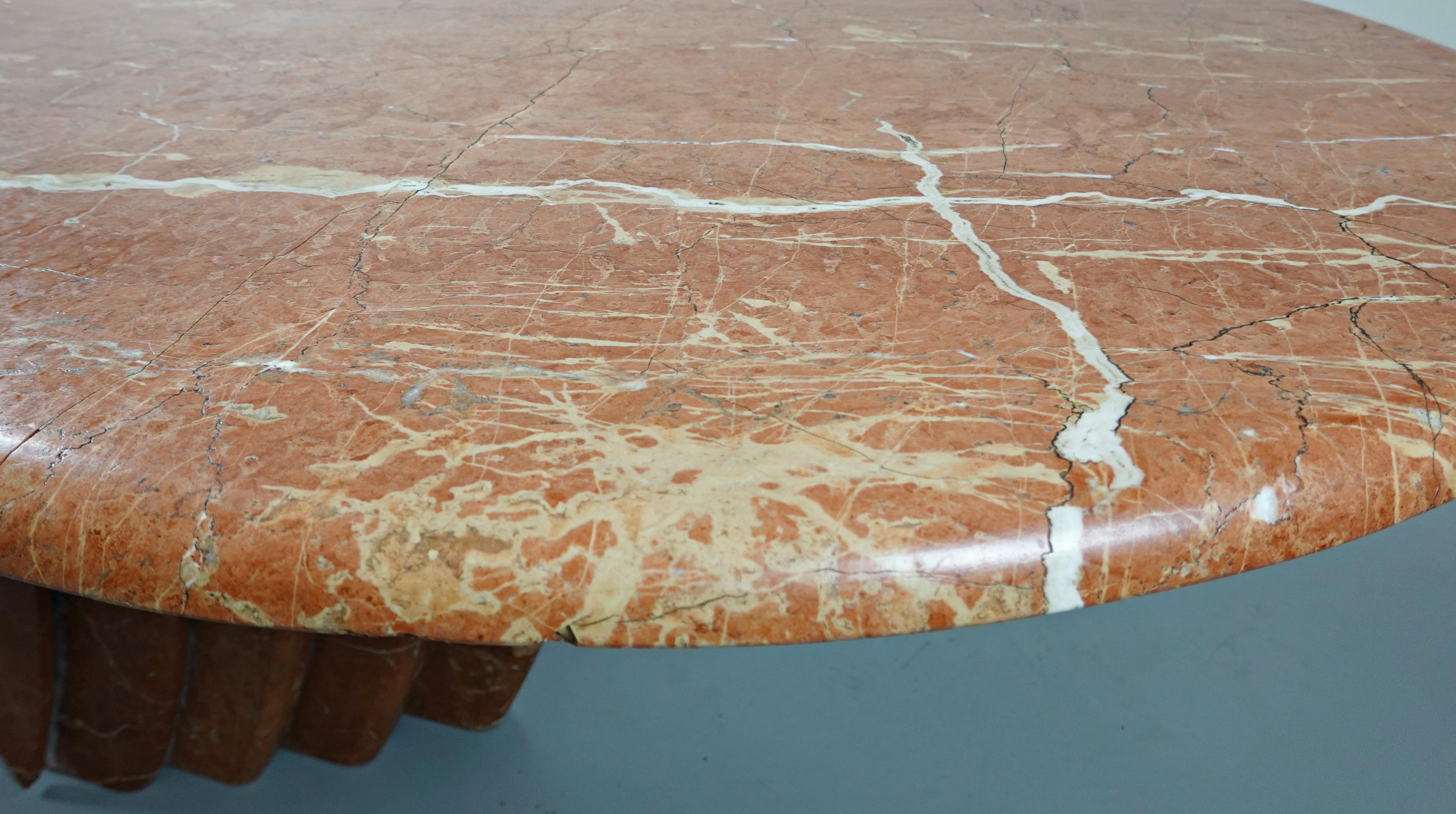 Big Mid-Century Modern Dining Table in Verona Marble at 1stDibs | big ...
