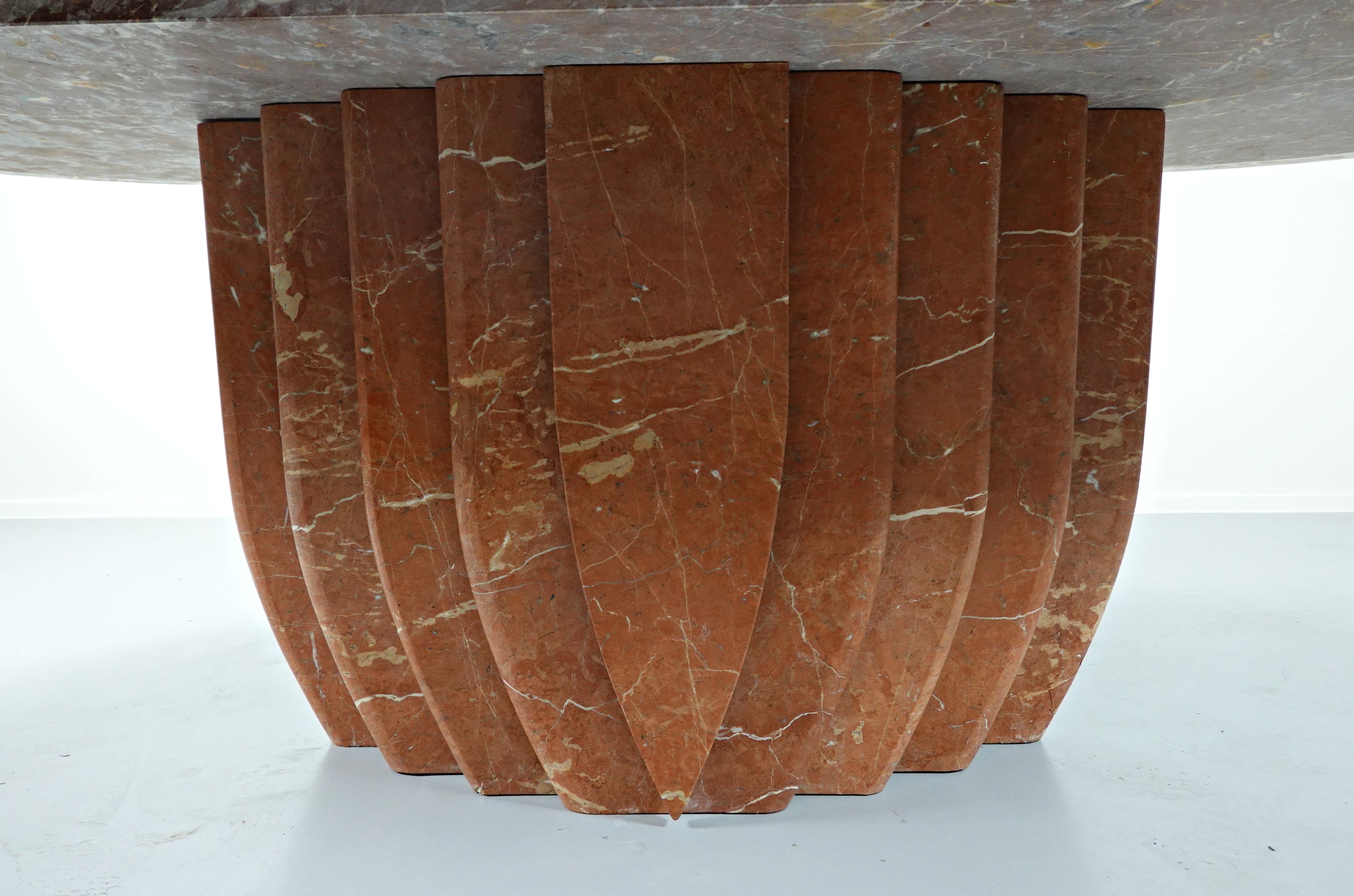 Big Mid-Century Modern Dining Table in Verona Marble at 1stDibs | big ...