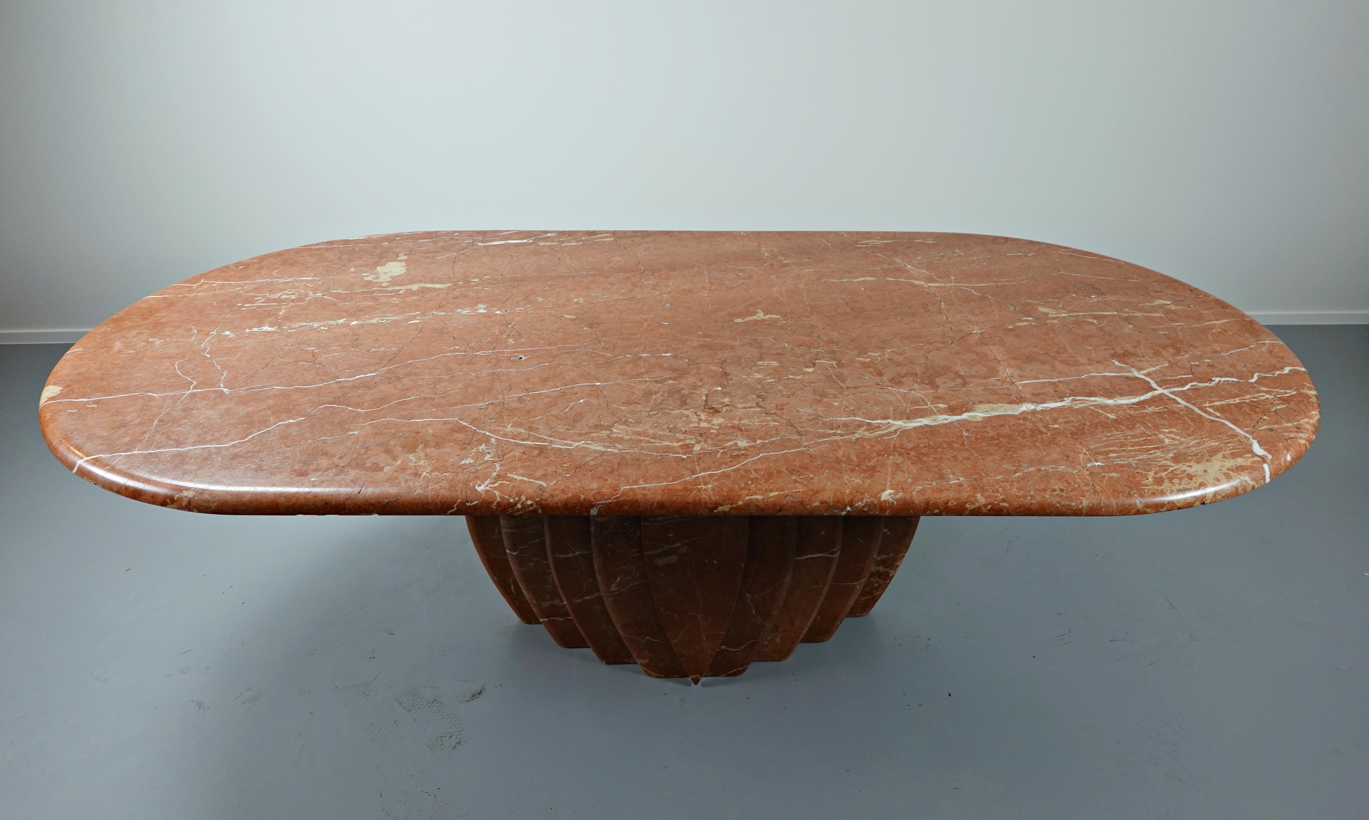 Big Mid-Century Modern Dining Table in Verona Marble at 1stDibs | big ...