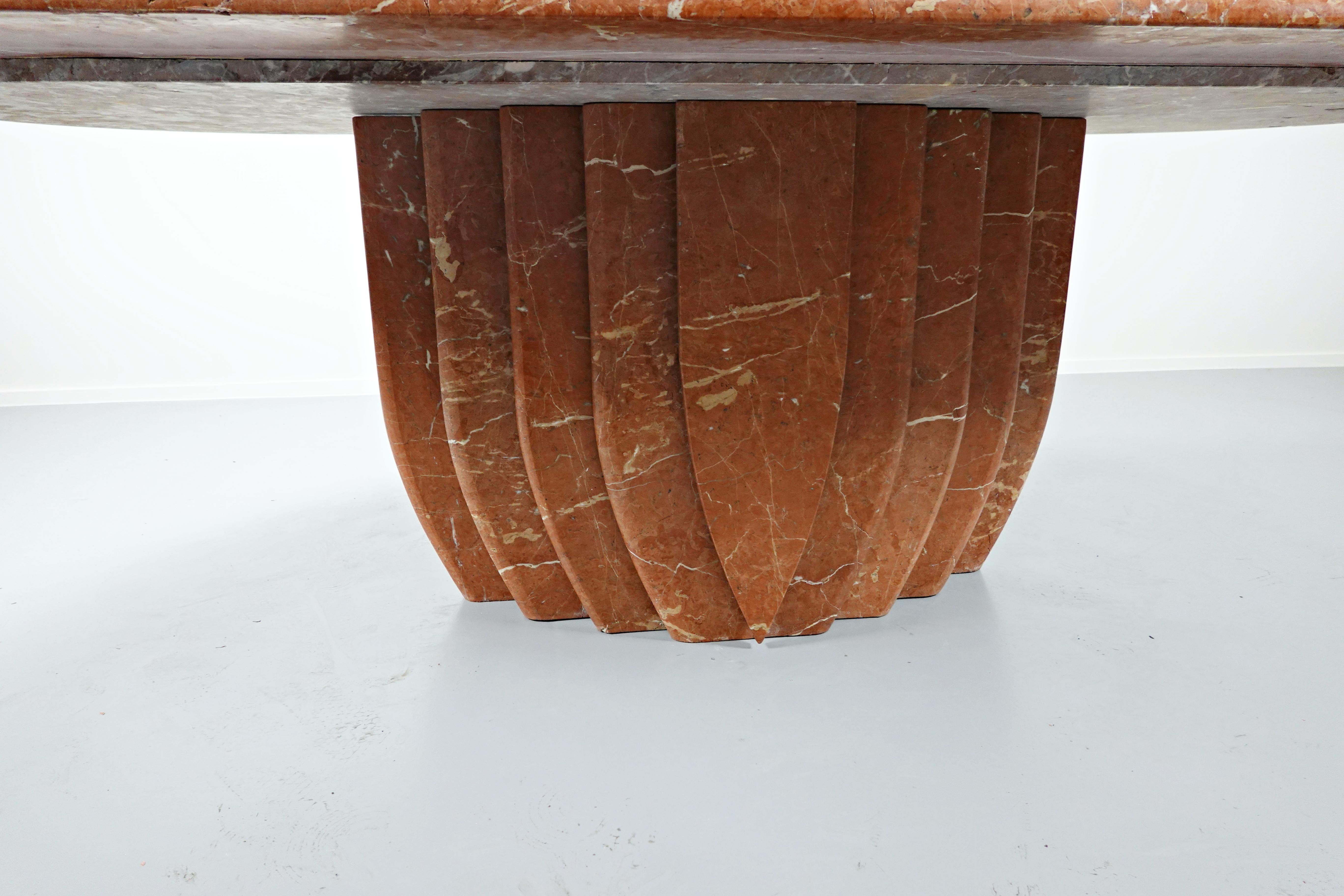 Big Mid-Century Modern Dining Table in Verona Marble at 1stDibs | big ...