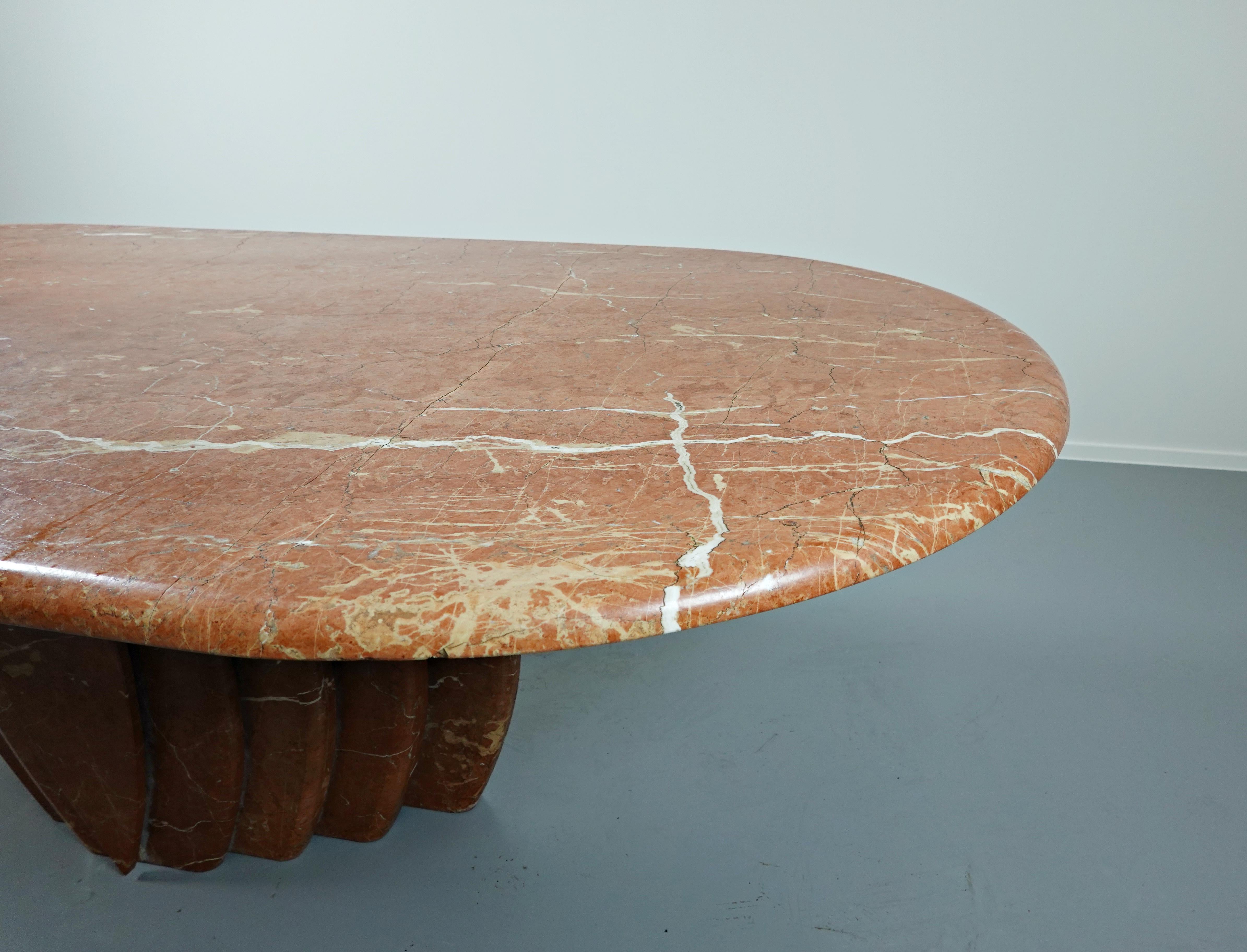 Big Mid-Century Modern Dining Table in Verona Marble at 1stDibs | big ...