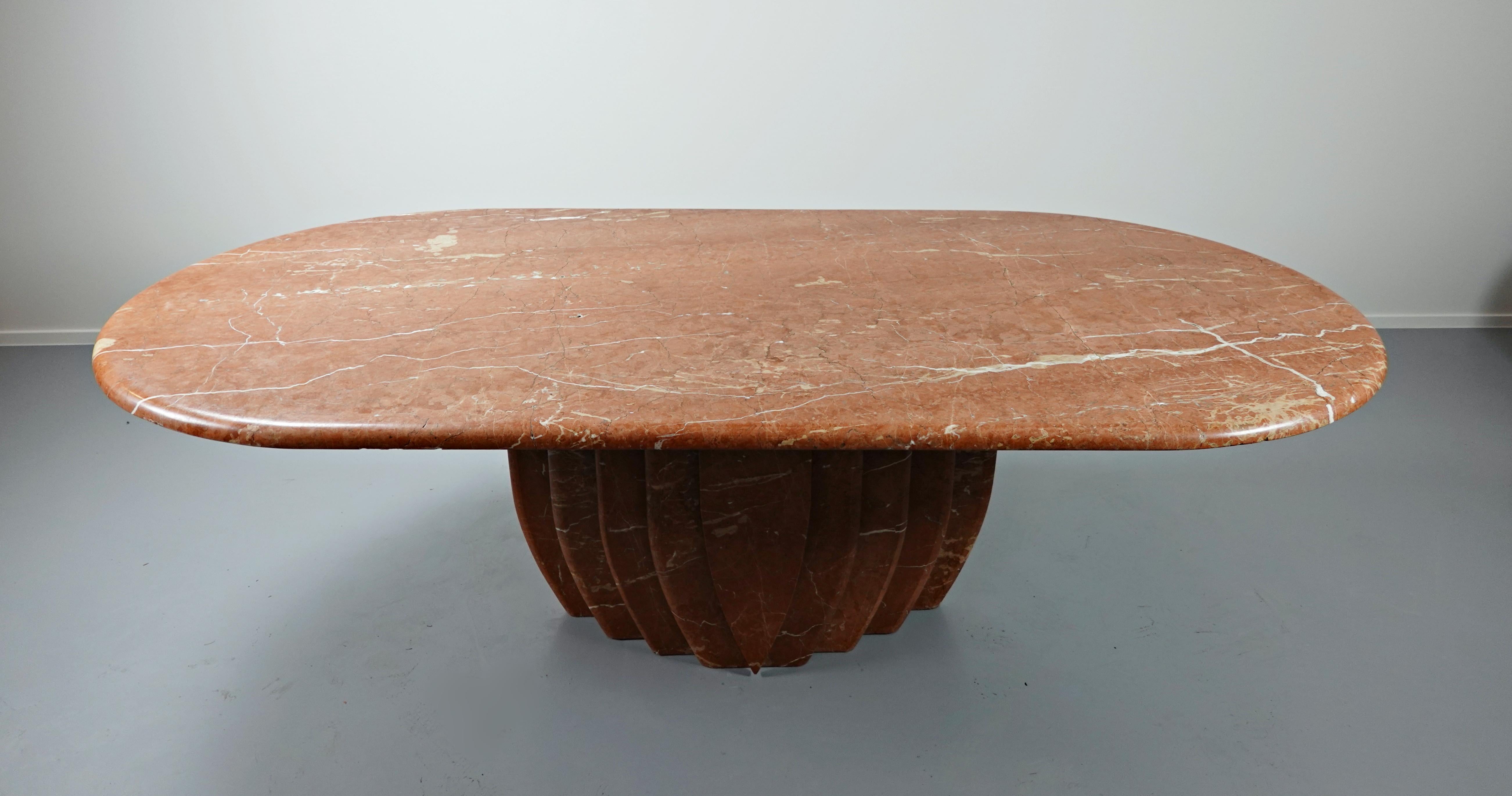 Big Mid-Century Modern Dining Table in Verona Marble at 1stDibs | big ...
