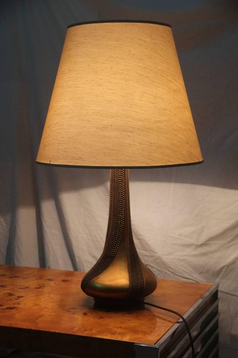 Big Elegant Giovanni Ottaviani 1960s Table Lamp Sculptural Bronze For ...