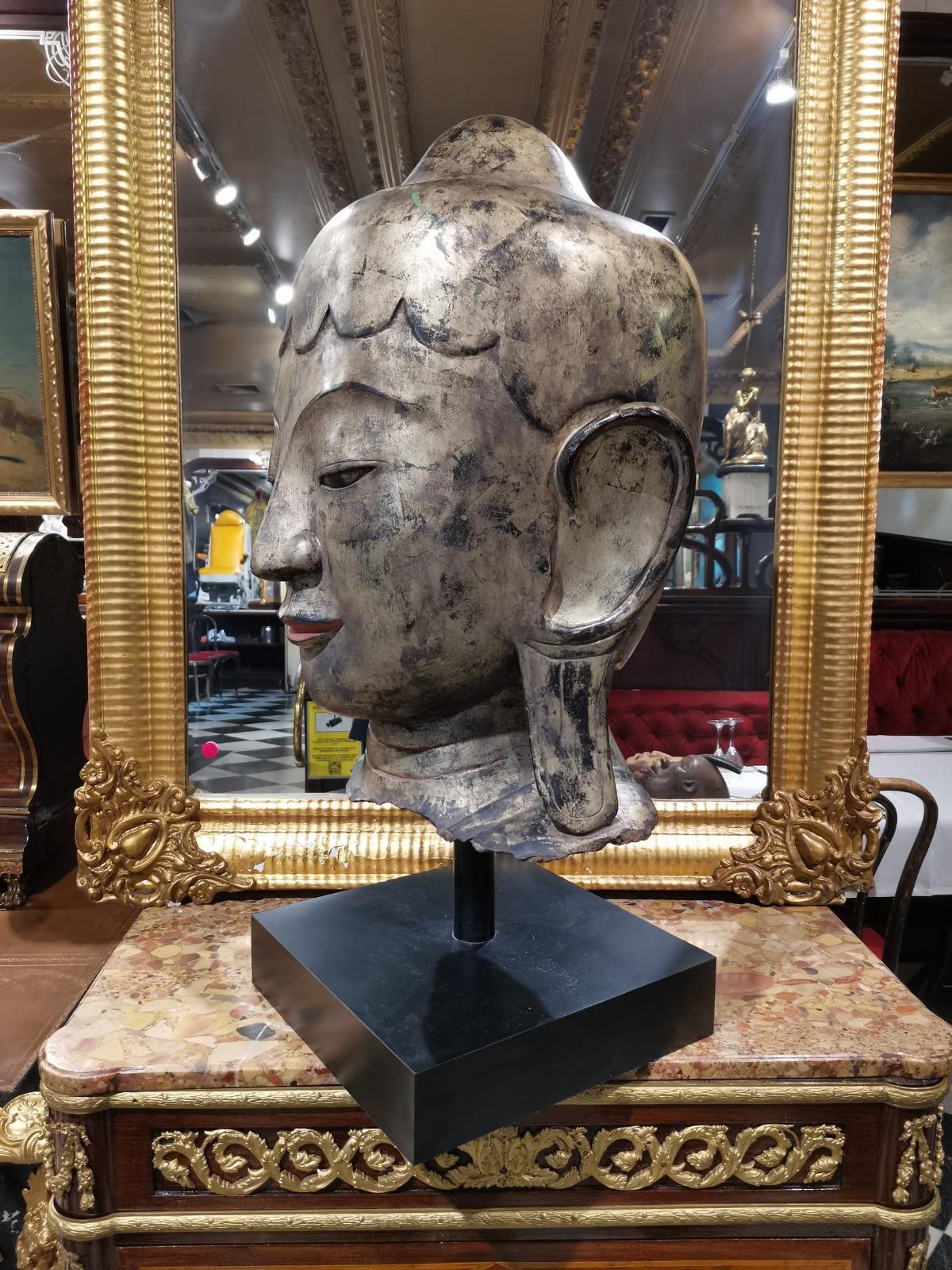 Big Head of Buddha 20th Century For Sale at 1stDibs | big head statue ...