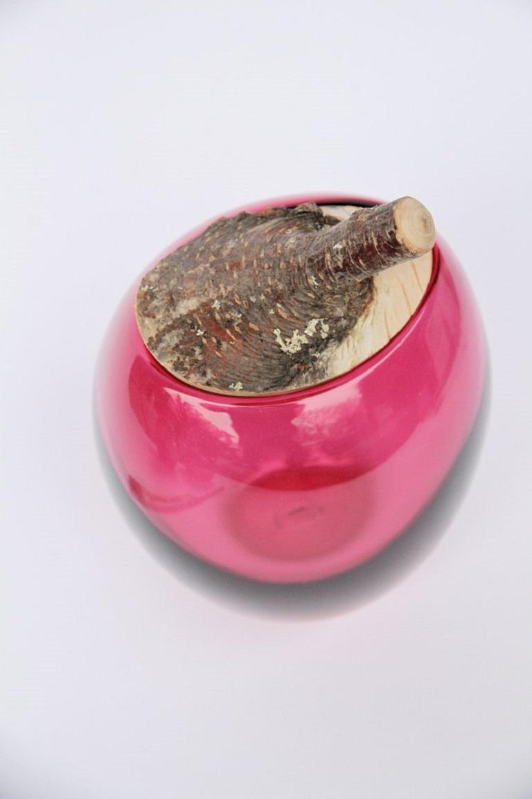 Big Hot Pink Branch Bowl, Pia Wüstenberg For Sale at 1stDibs