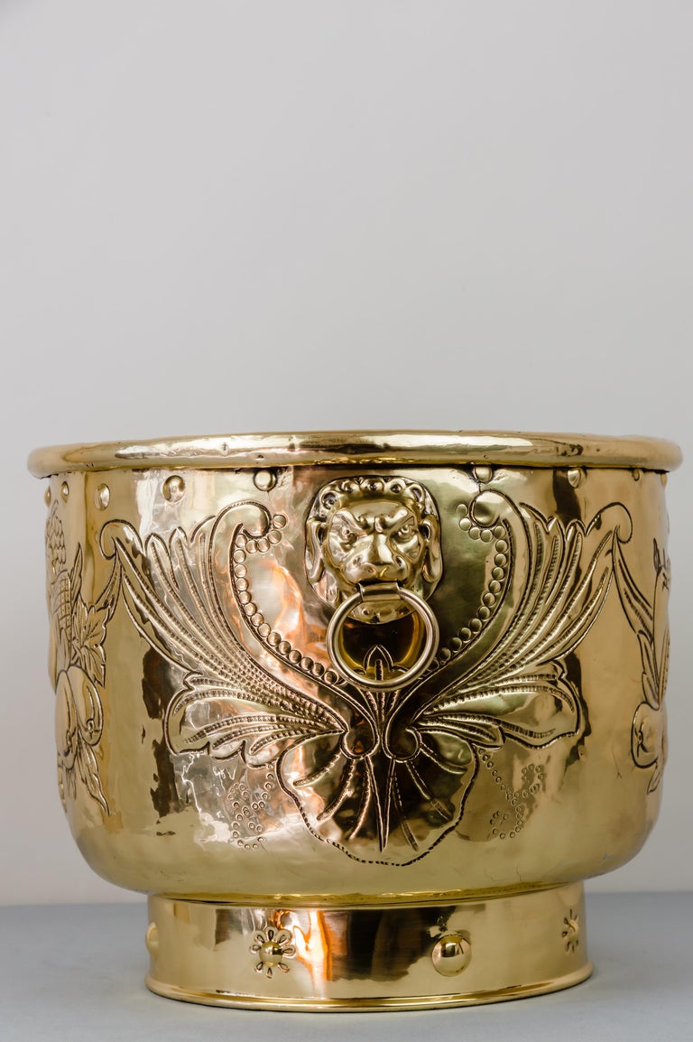 Big Jugendstil Flower Pot with Original Insert for Flowers, circa 1907 ...