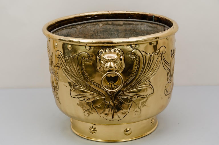Big Jugendstil Flower Pot with Original Insert for Flowers, circa 1907 ...