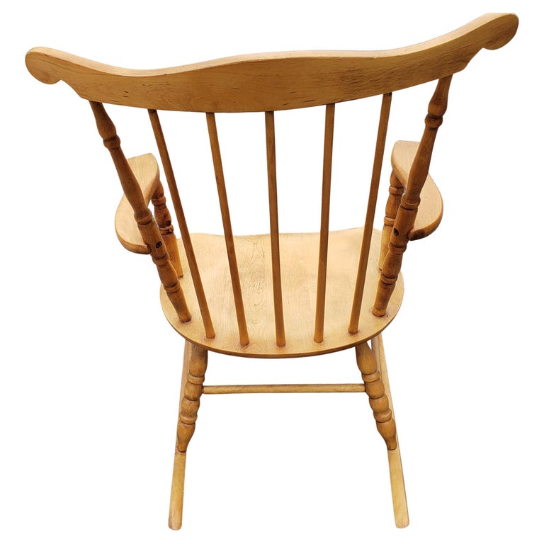 Big Kids Maple Windsor Rocking Chair Rocker For Sale at 1stDibs
