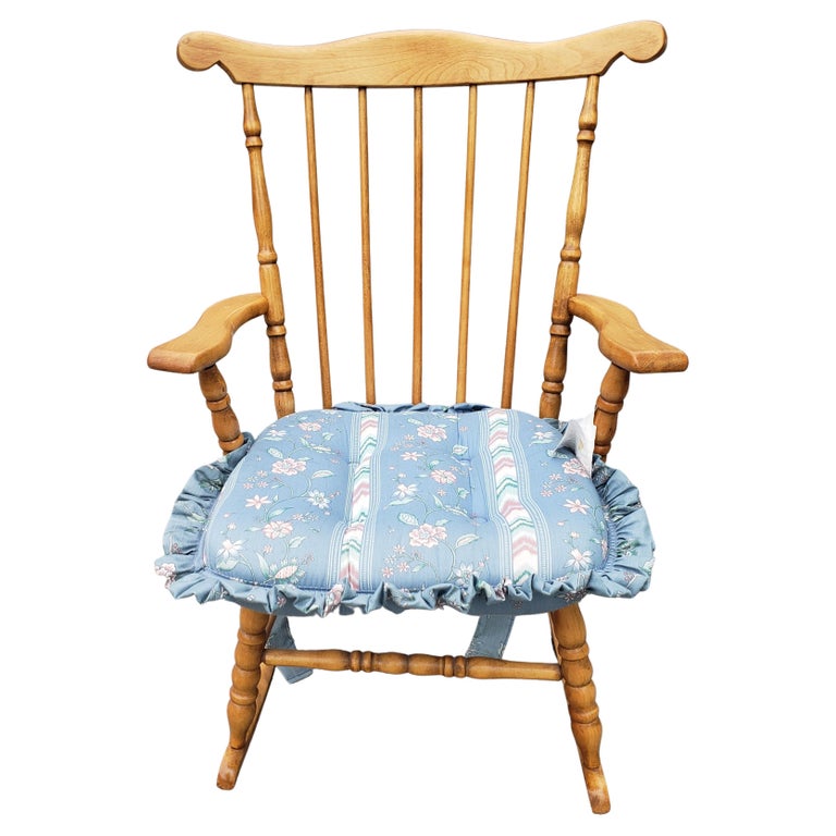 Big Kids Maple Windsor Rocking Chair Rocker For Sale at 1stDibs