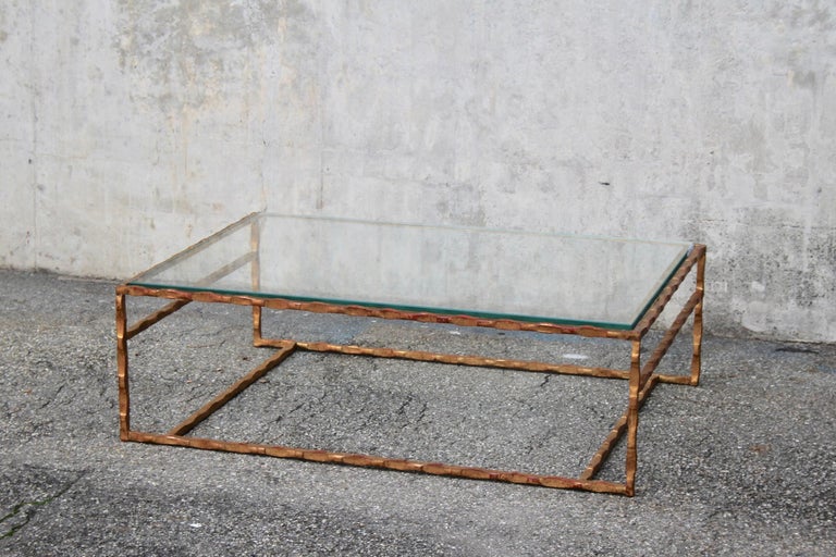 Big Metal Coffee Table For Sale at 1stDibs