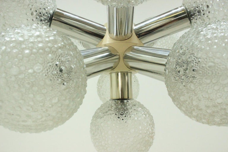 Big Midcentury Sputnik Chandelier, Robert Hausmann, Space Age, Atomic ...