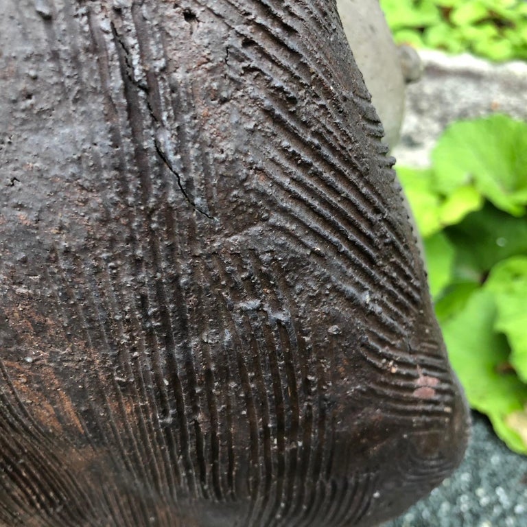 Huge Old Japanese Garden Folk Hero Tanuki Handmade Hand Glazed Big ...