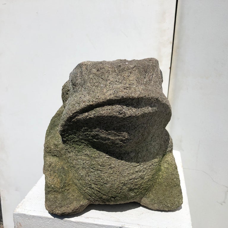 Big Old Japanese Stone Garden Frog Brings Joy and Soul to Your Sacred ...