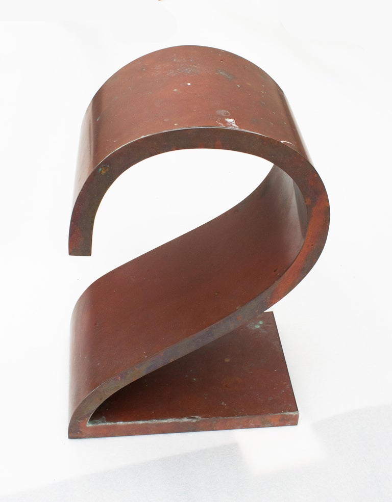 Big Rustic Sign Number Two in Copper, Made in Sweden For Sale at 1stDibs