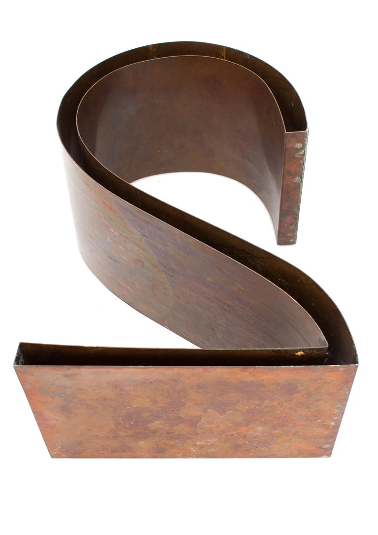 Big Rustic Sign Number Two in Copper, Made in Sweden For Sale at 1stDibs