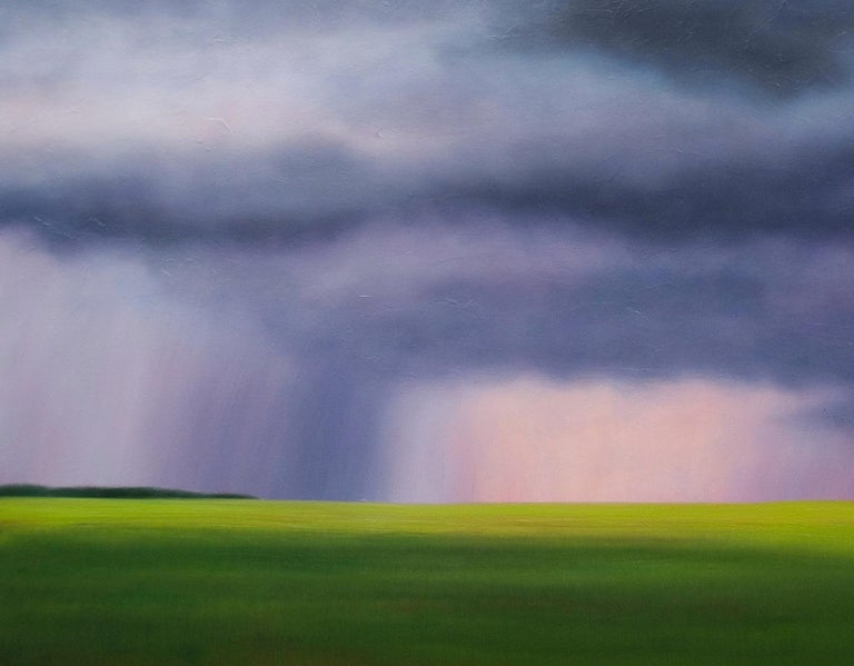 "Big Storm Palette" Green, Blue Oil Landscape by Storm Chaser Ian ...