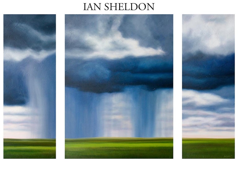 "Big Storm Palette" Green, Blue Oil Landscape by Storm Chaser Ian ...