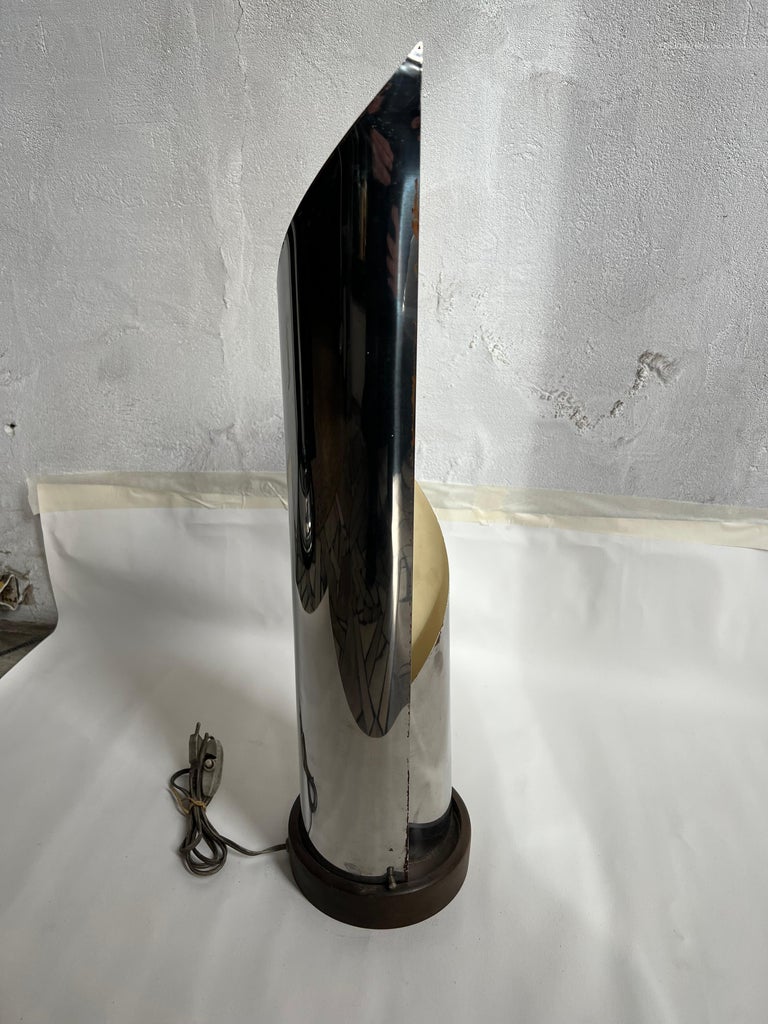 Big Table Lamp, 1970, Material: Chrome, France Attributed to Bended ...