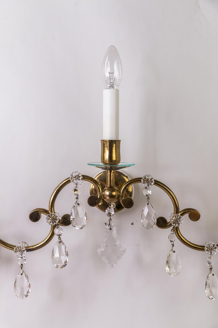 Big Three Arm Wall Lamp Vienna, circa 1960s For Sale at 1stDibs