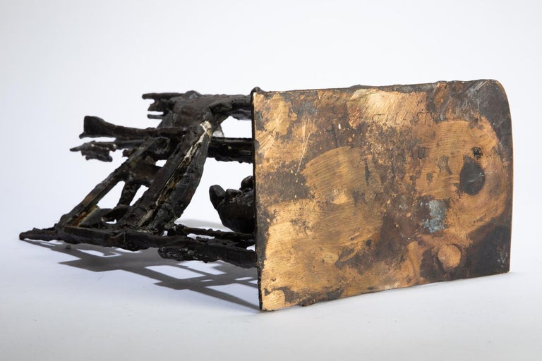 Big Unique Mid Century Bronze Sculpture by German Artist Theo Bechteler ...