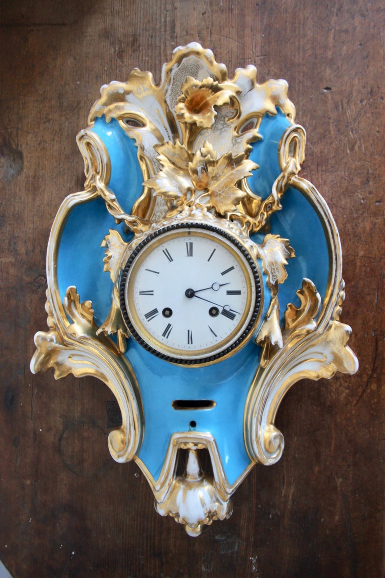 Big Vieux Paris Wall Clock For Sale at 1stDibs