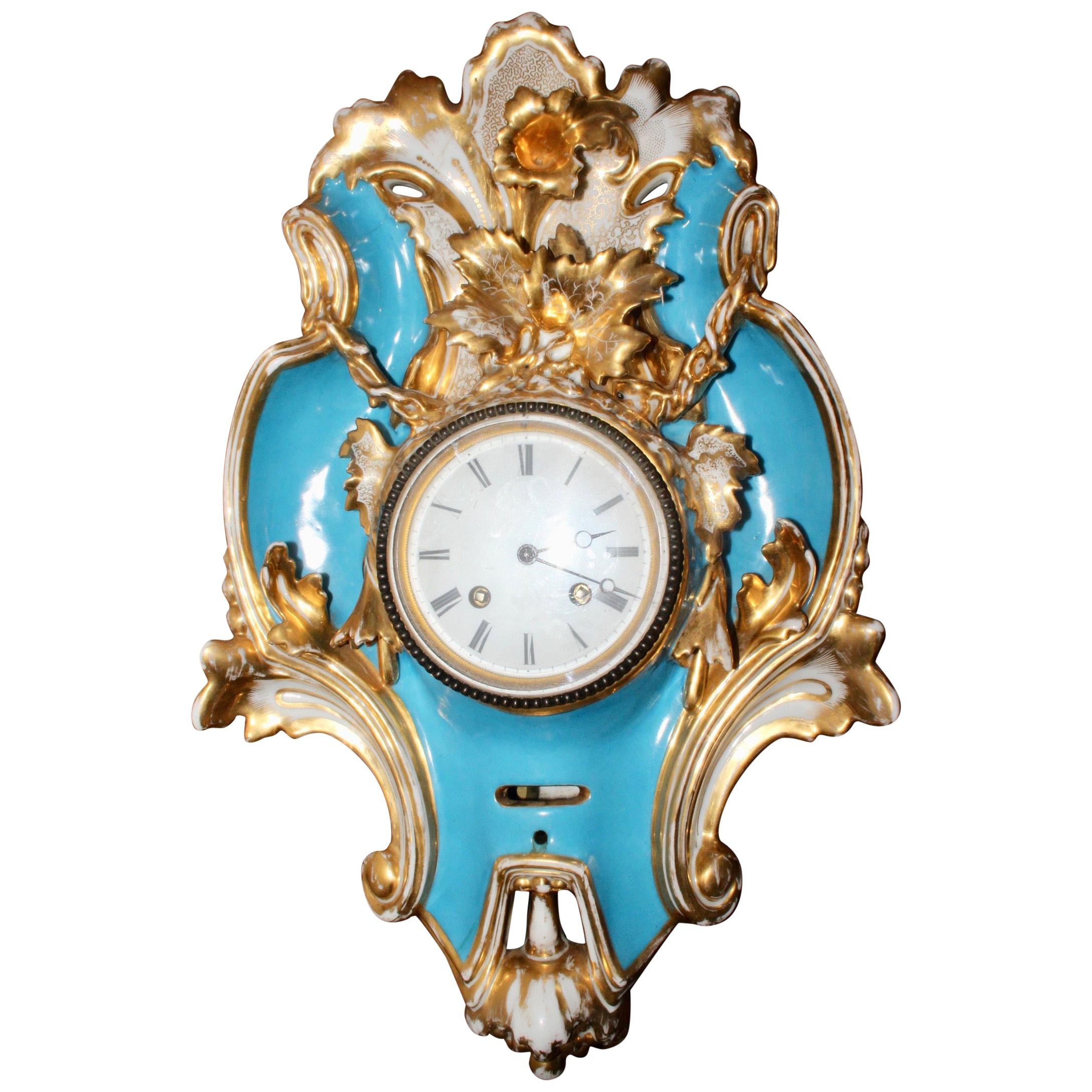 Big Vieux Paris Wall Clock For Sale at 1stDibs