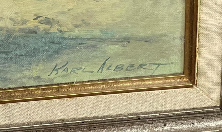 Big Wash 'at Joshua Tree' Signed Karl Albert Desert Mountains For Sale ...