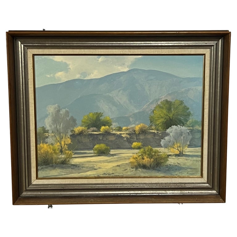 Big Wash 'at Joshua Tree' Signed Karl Albert Desert Mountains For Sale ...