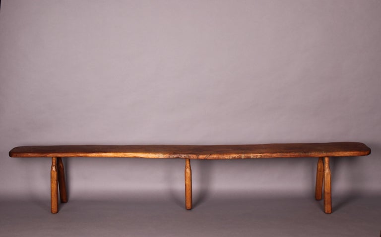 Big Wood Bench For Sale at 1stDibs