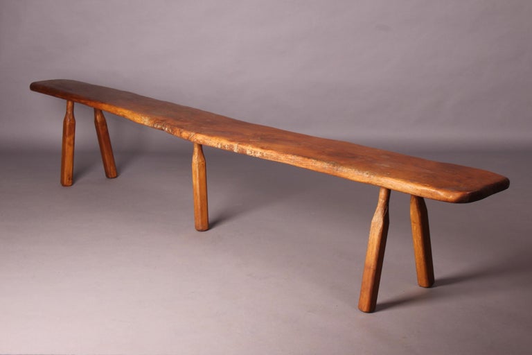 Big Wood Bench For Sale at 1stDibs