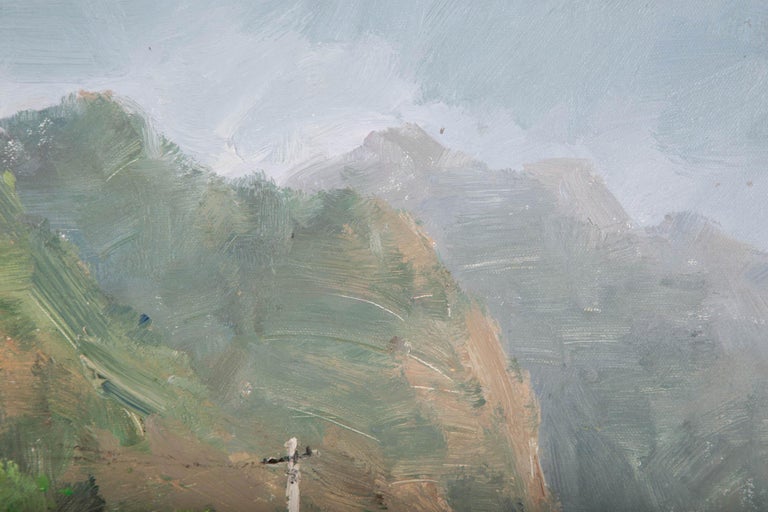 Bihua Gong - Bihua Gong Impressionist Original Oil On Canvas "Village ...