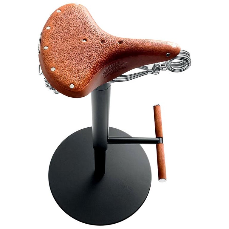 Bike Bar Stool, Designed by Enzo Berti, Made in Italy For Sale at 1stDibs
