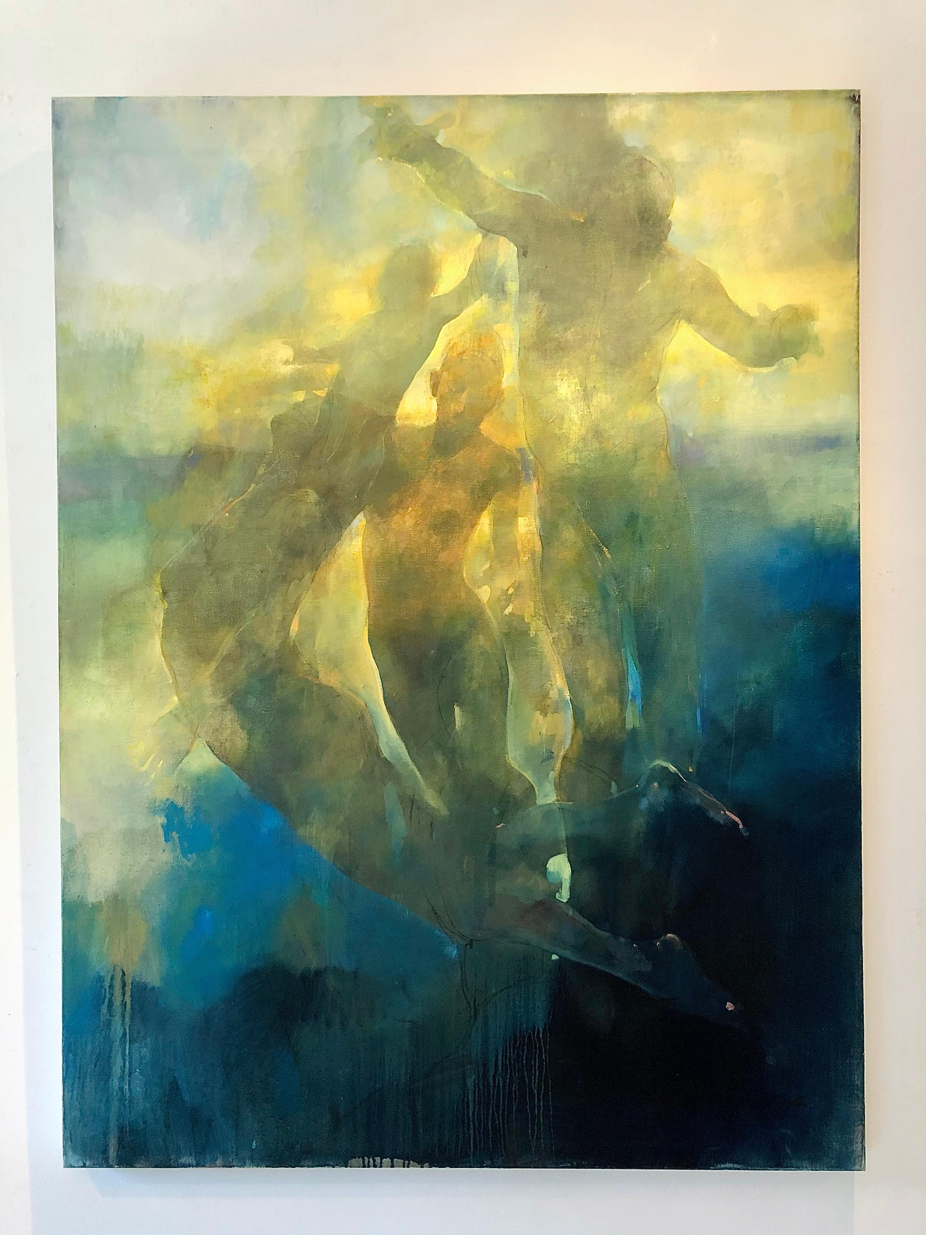 Bill Bate - Ethereal - abstract human form figurative oil painting art ...