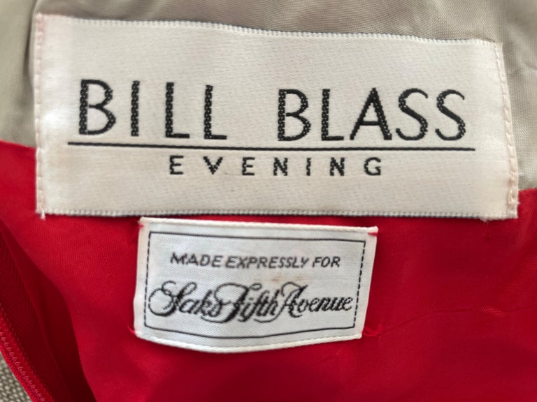 Bill Blass for Saks Fifth Avenue 1980's Sheer Sequin Cocktail Dress For ...