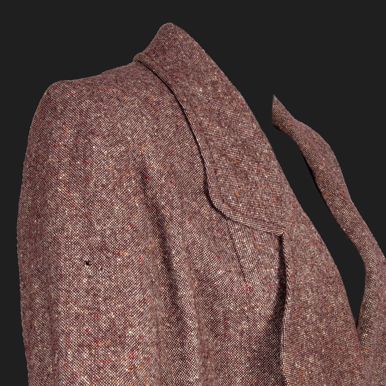 Bill Gibb 1970s Vintage Rare Tweed Maxi Wrap-Around Coat at 1stDibs ...