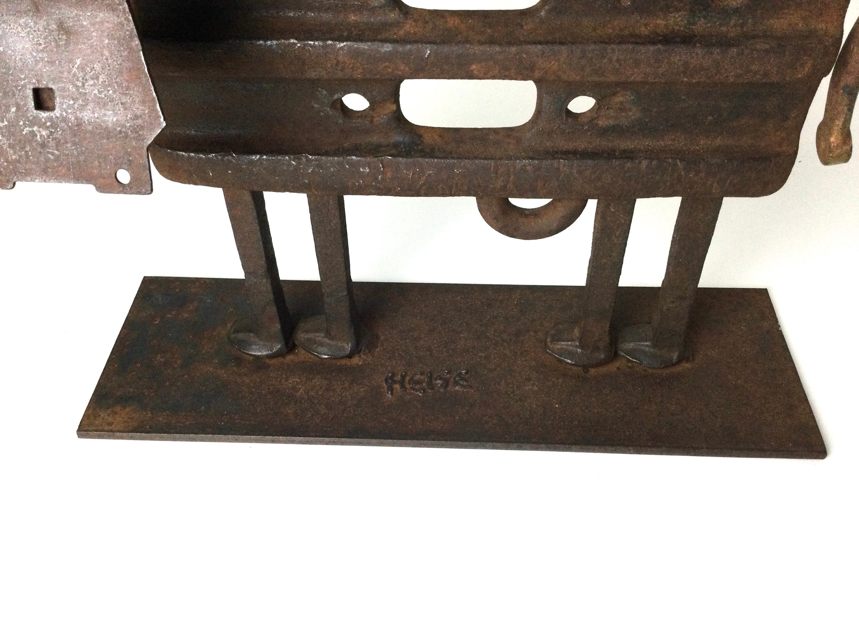 Bill Heise Modern Found Metal Bull Sculpture For Sale at 1stDibs | bill ...