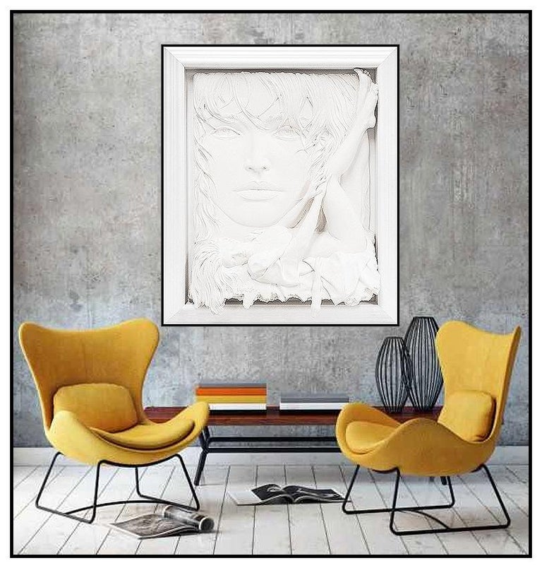 Bill Mack - Bill Mack Large Bonded Sand Sculpture Rapture Hand Signed ...