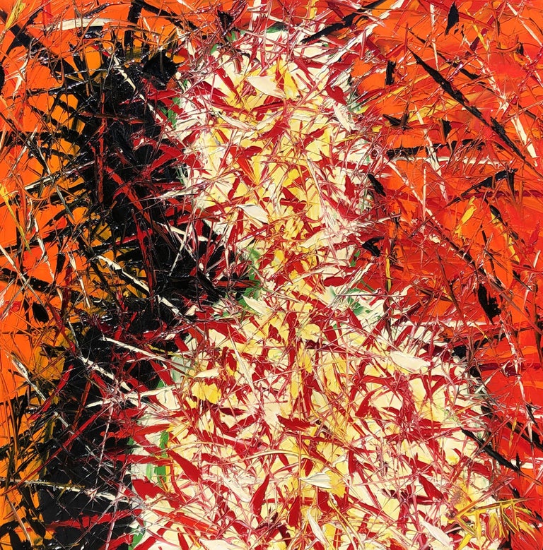 Bill Stone - BOMBARDED, Painting, Oil on Canvas For Sale at 1stDibs