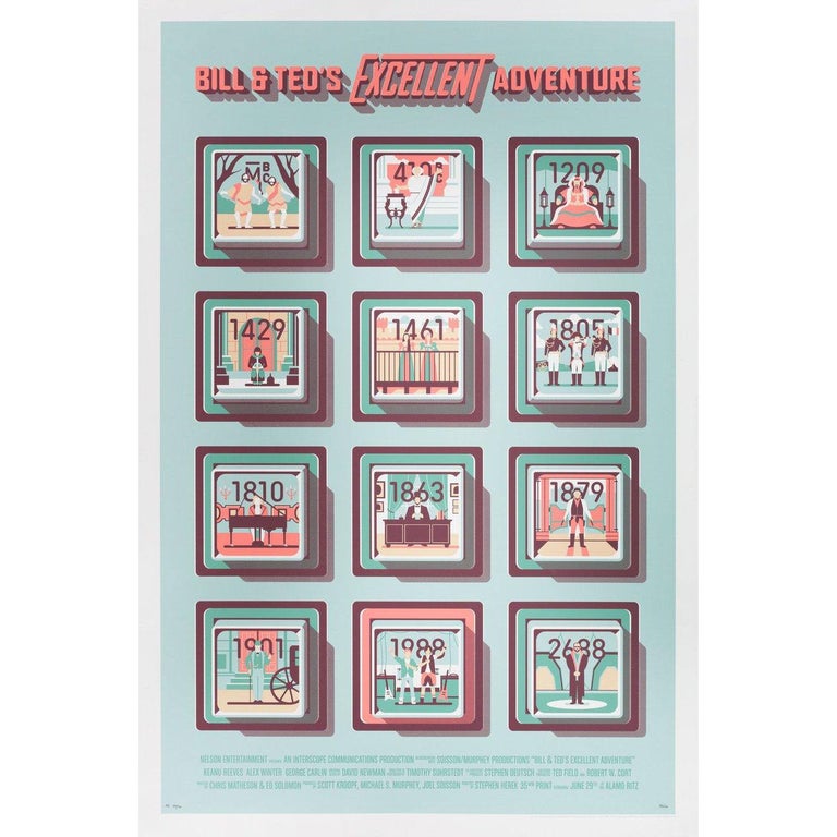 Bill and Ted's Excellent Adventure 2014 U.S. Print For Sale at 1stDibs