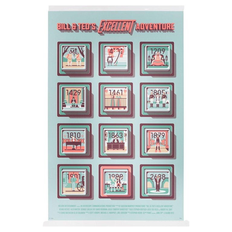 Bill and Ted's Excellent Adventure 2014 U.S. Print For Sale at 1stDibs