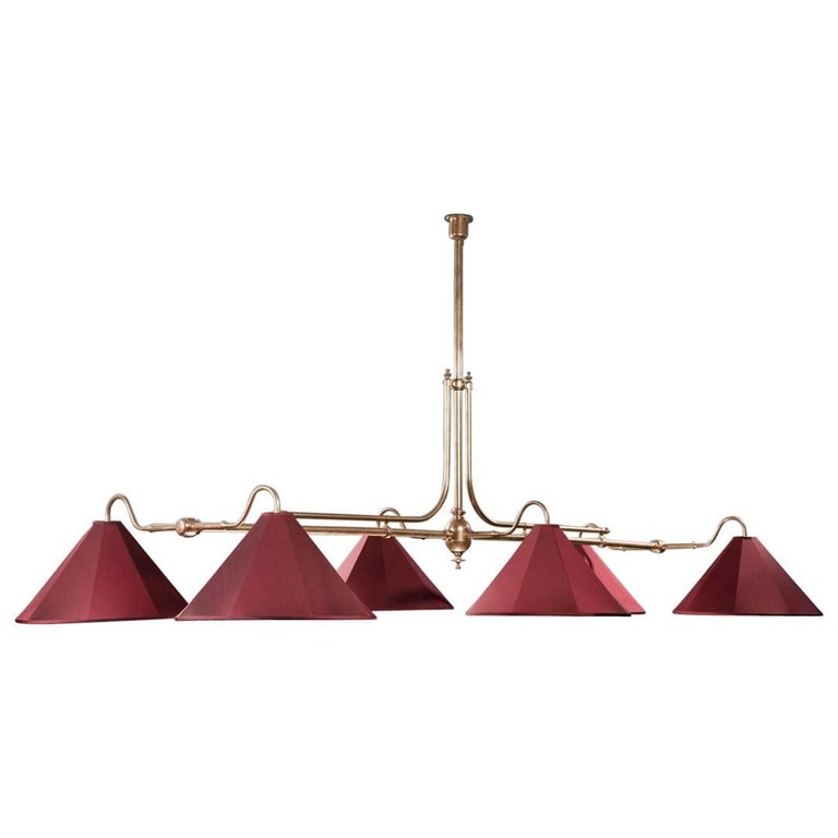 Billiard Snooker or Pool Table Light New Handmade Brass Framed For Sale ...