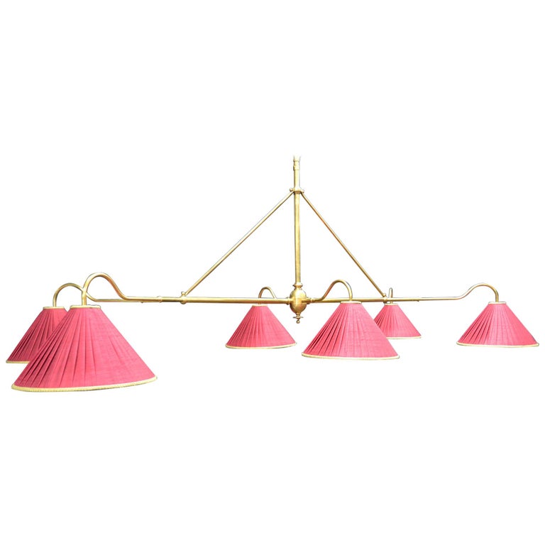 Billiard Snooker or Pool Table Light New Handmade Brass Framed For Sale ...