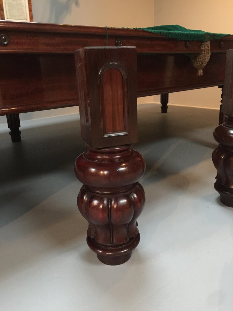 Billiard Snooker Pool Table Antique, circa 1890 Burroughes and Watts ...