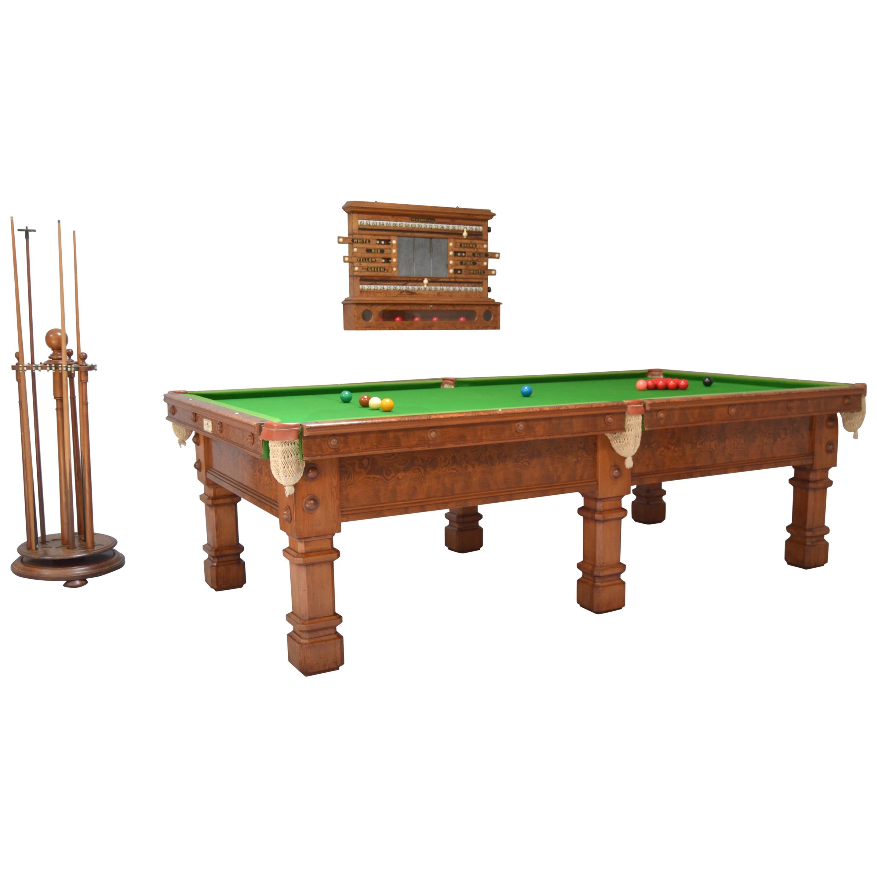 Billiard, Snooker, Pool Table Complete Set of Gothic Revival Form at ...