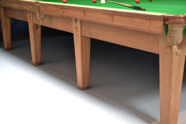 Billiard Snooker POOL Table Voysey Arts and Crafts Aesthetic, 1910 For ...
