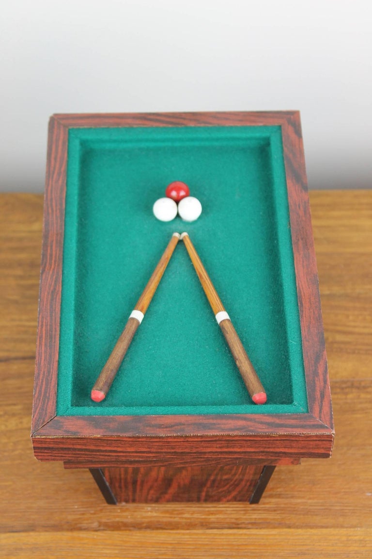 Billiard Table, Game Table, Miniature Object, 1960s at 1stDibs