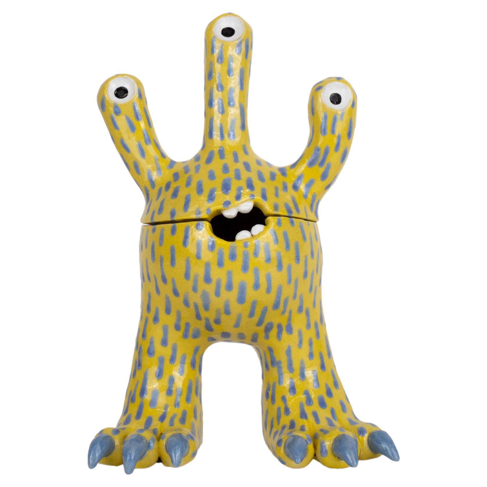 Billie Monster Pot - Purple Dash For Sale at 1stDibs