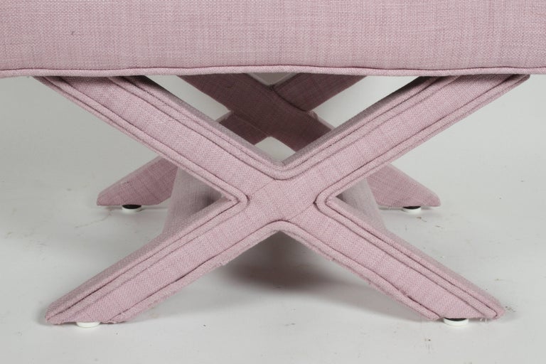 Billy Baldwin Style X-Base Stool or Ottoman at 1stDibs | x-base stool