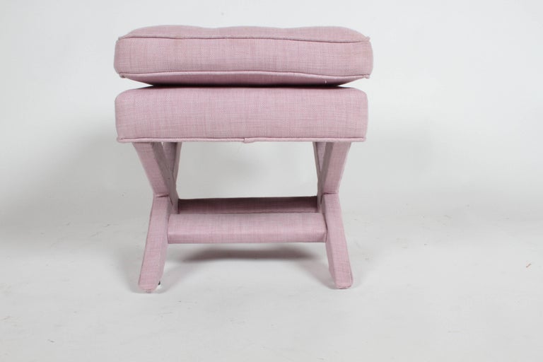 Billy Baldwin Style X-Base Stool or Ottoman at 1stDibs | x-base stool