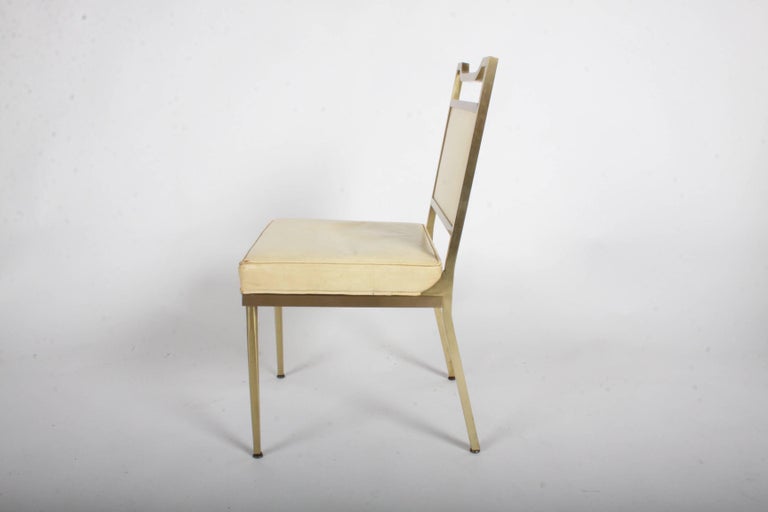 Billy Haines Style Mid-Century Modern Brass Desk Chair at 1stDibs ...